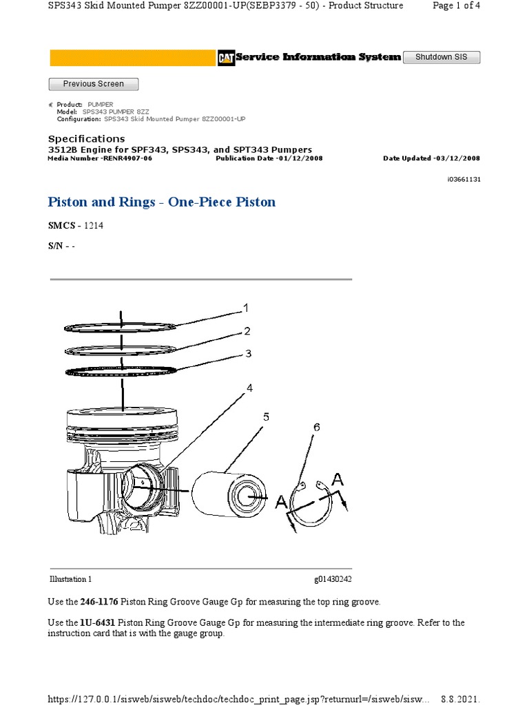 Piston and Rings - One-Piece Piston | PDF | Piston | Mechanical Engineering