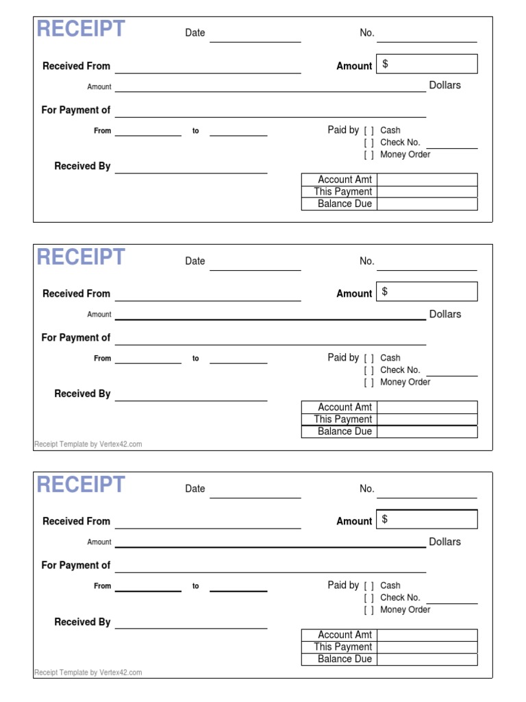 Sample Official Cash Receipt | PDF