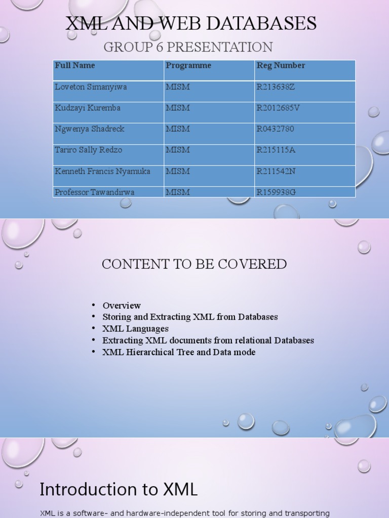 XML and Web Databases | PDF | X Path | Xml