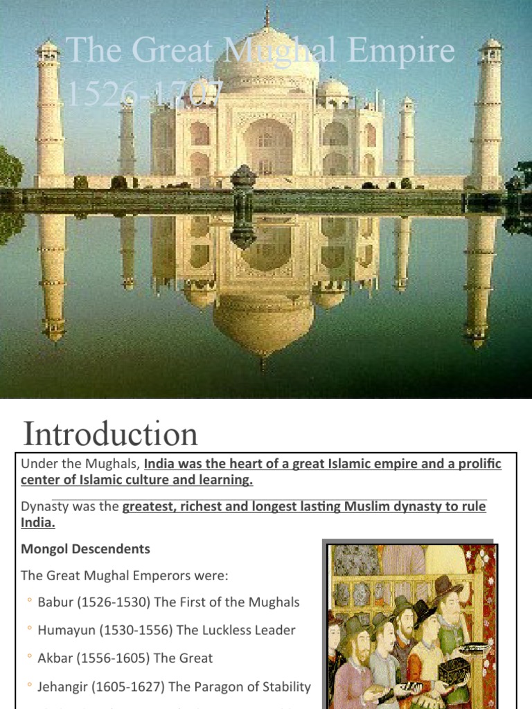 The Great Mughal Empire 1526-1707 | PDF | Mughal Empire | Timurid Dynasty