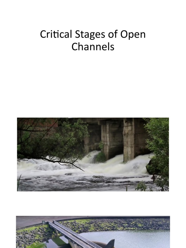 Critical stages of open channel flow | PDF