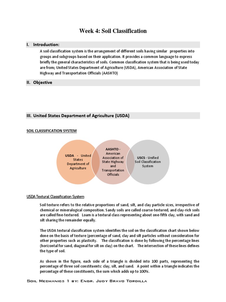 Classifying Soils: A Comparison of the USDA and USCS Systems | PDF ...