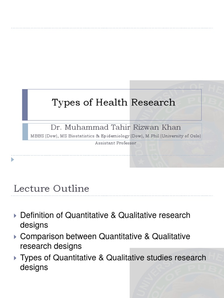 Health Research: Quantitative vs Qualitative | PDF | Quantitative ...