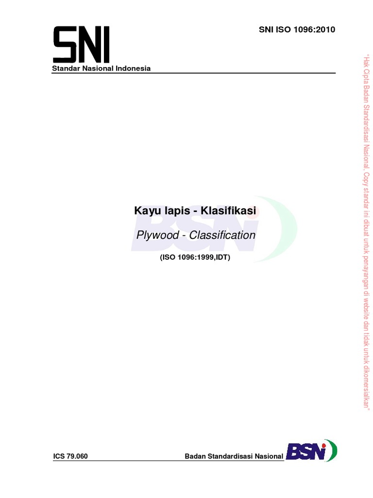 6855 - Sni Iso 1096-2010 | PDF