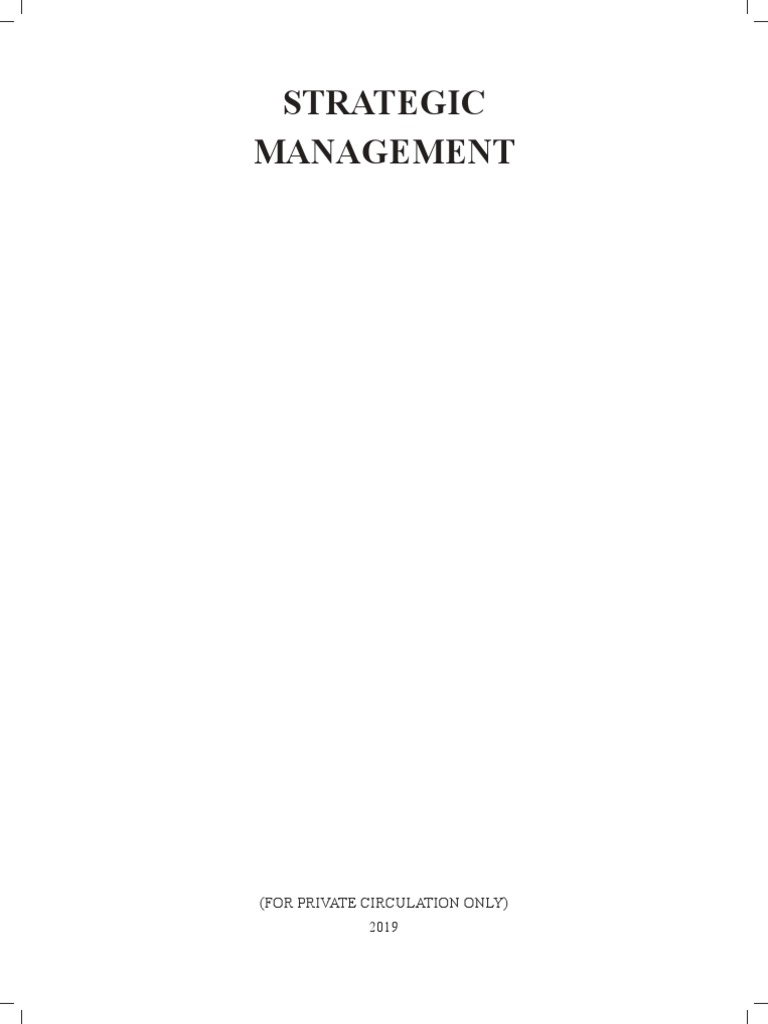 S CDL Strategic Management | PDF | Strategic Management | Marketing ...