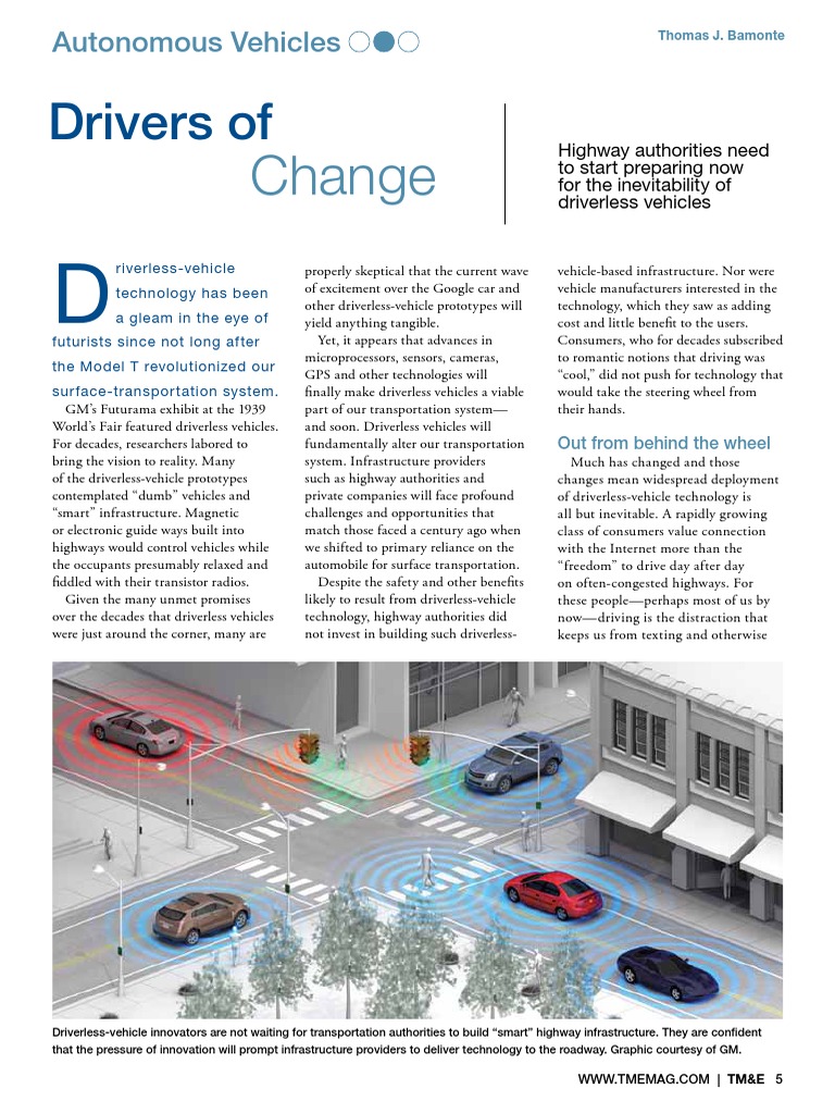 05 - Autonomous Vehicles | PDF | Infrastructure | Car