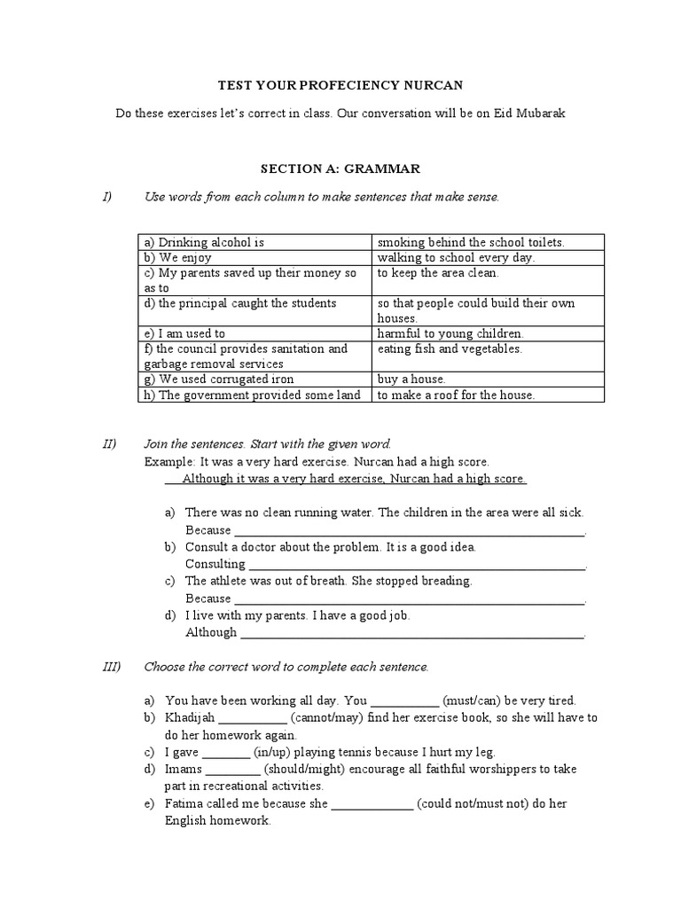 English Proficiency Test | PDF