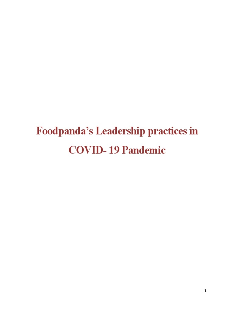 Foodpanda Business Analysis | PDF | Retail | Restaurants