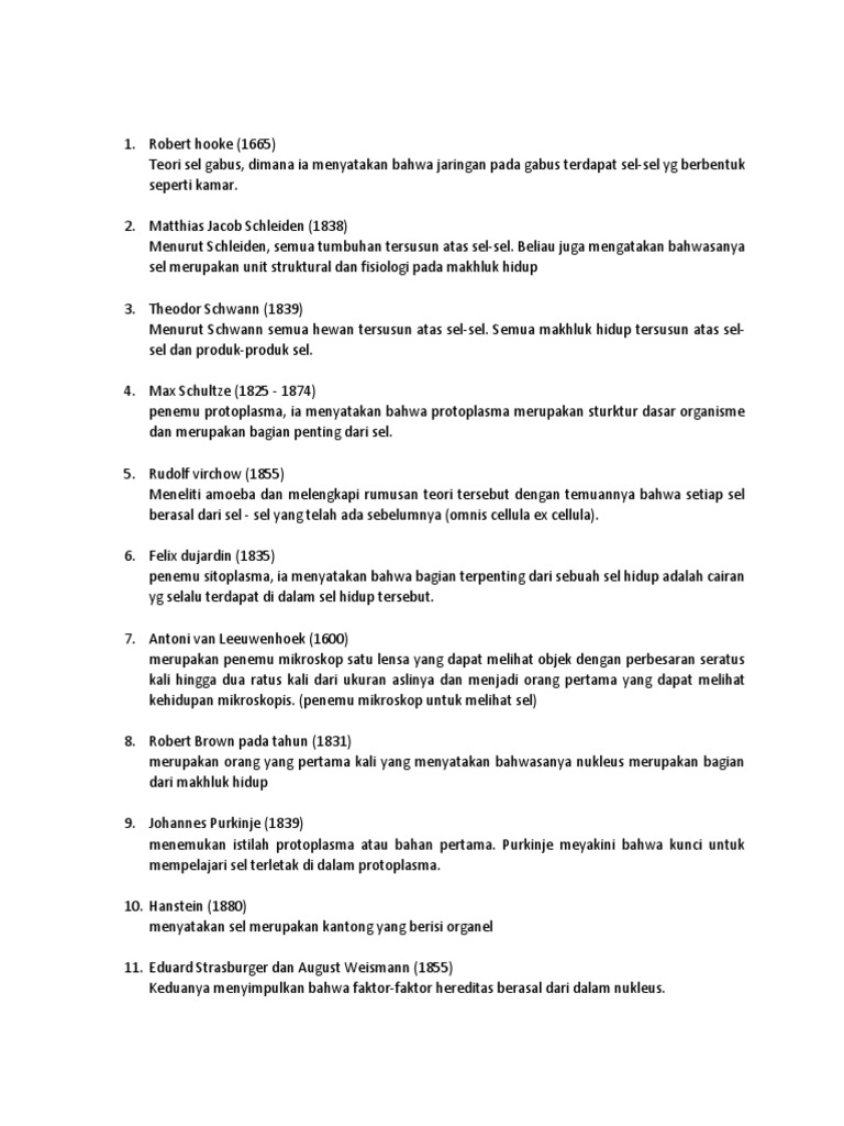 Teori Sel | PDF
