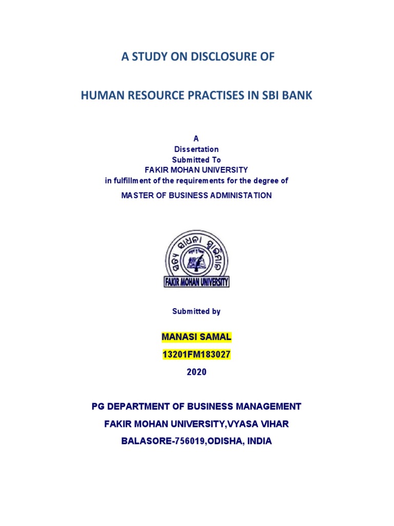Mansi Dissertation Final | PDF | Human Resource Management | Human ...