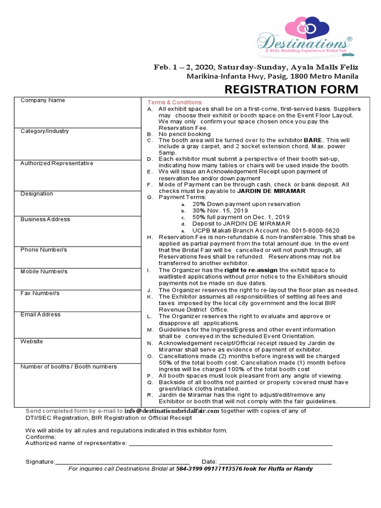 Destination Registration | PDF | Payments | Economies