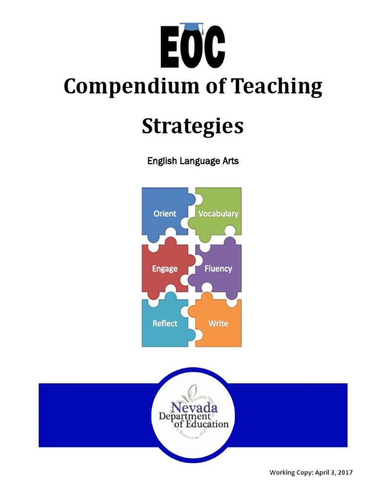 Compendium of Language Arts Teaching Strategies Sept - 10 - 2016 | PDF ...