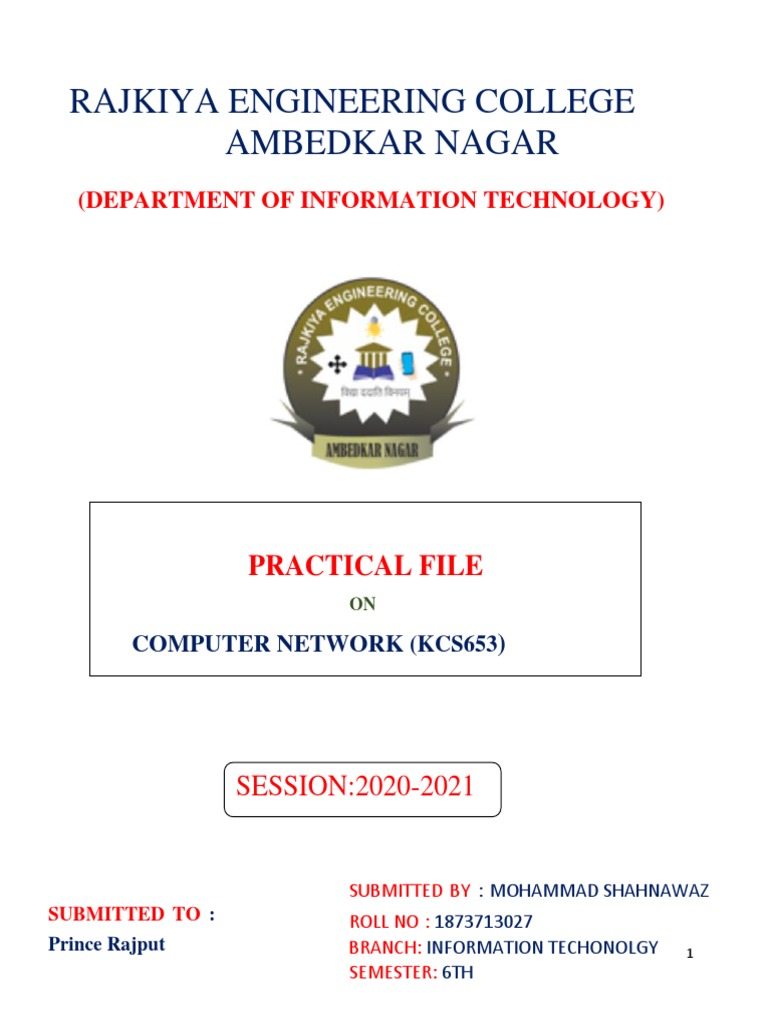 Kcs653 Mohammad Shahnawaz 1873713027 | PDF | Transmission Control ...