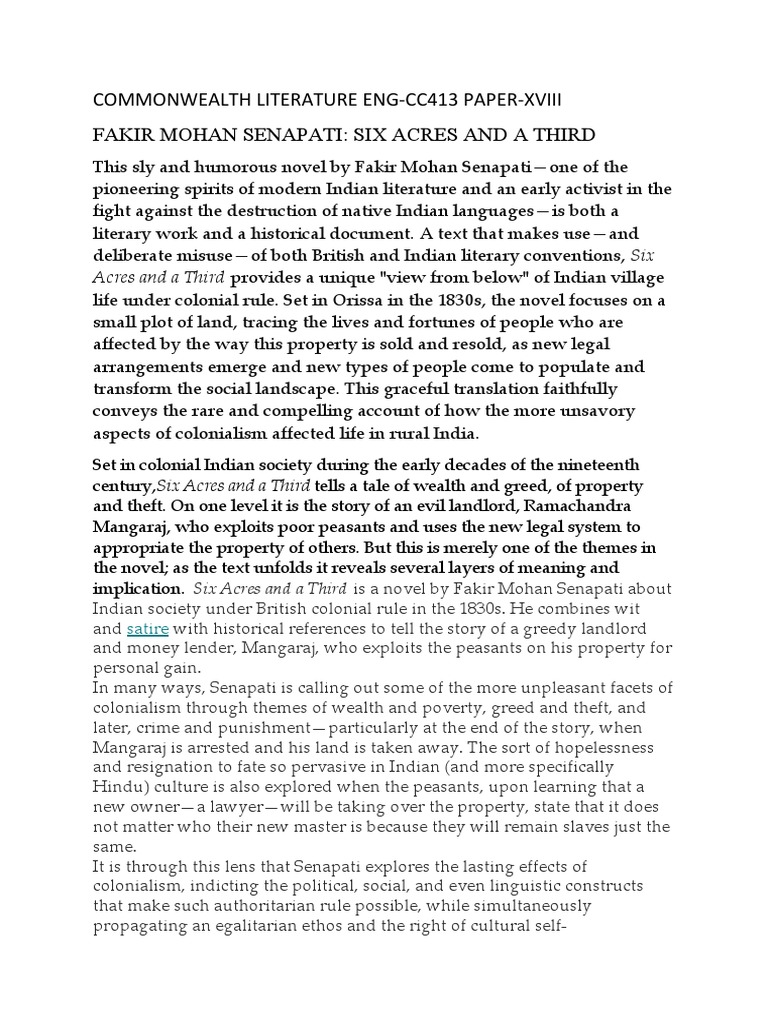 Commonwealth Literature Eng | PDF | Colonialism | Novels