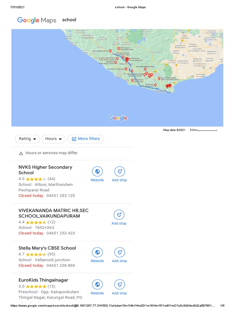 School - Google Maps 2 | PDF