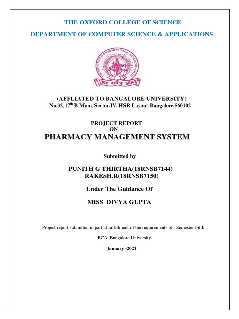 Final REPORT PHARMACY MANAGEMENT SYSTEM | PDF | Dynamic Web Page | Java ...