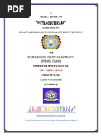 Atul Kumar B.pharm 7th Sem Project Report | PDF | Wellness