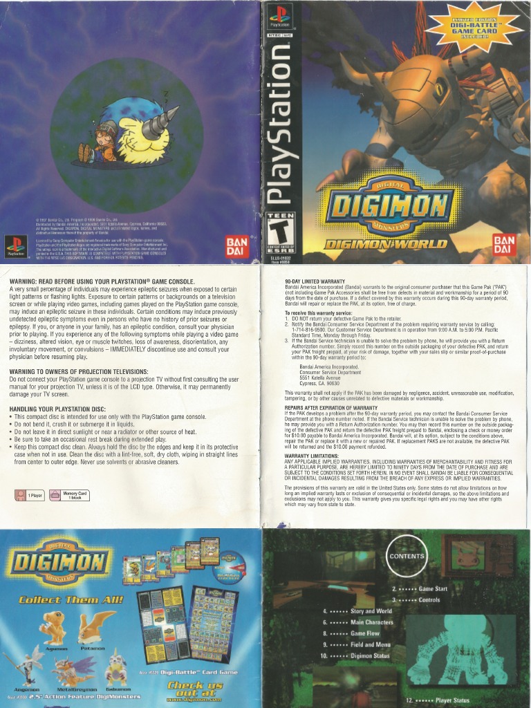 Digimon World Booklet Compressed | PDF