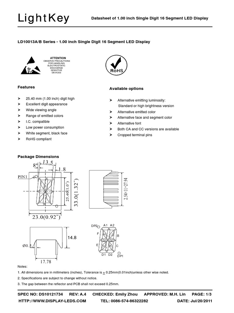 Datasheet | PDF | Electrical Engineering | Components