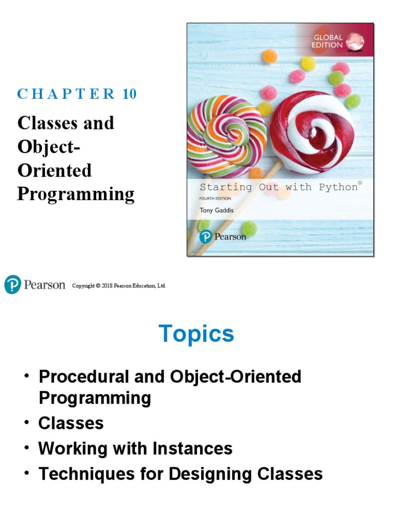 Gaddis Python 4e Chapter 10 | PDF | Method (Computer Programming) | Class (Computer Programming)
