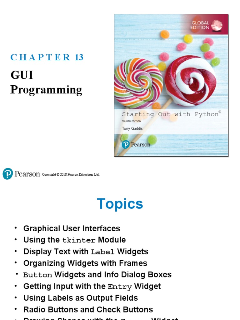 Gaddis Python 4e Chapter 13 | PDF | Graphical User Interfaces | Button ... Gaddis Python 4e Chapter 13 | PDF | Graphical User Interfaces | Button ...