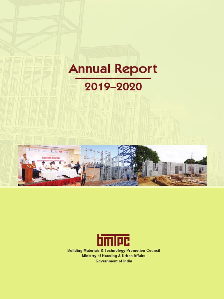 BMTPC Annual Report 19 20 English Read It | PDF | Business | Art