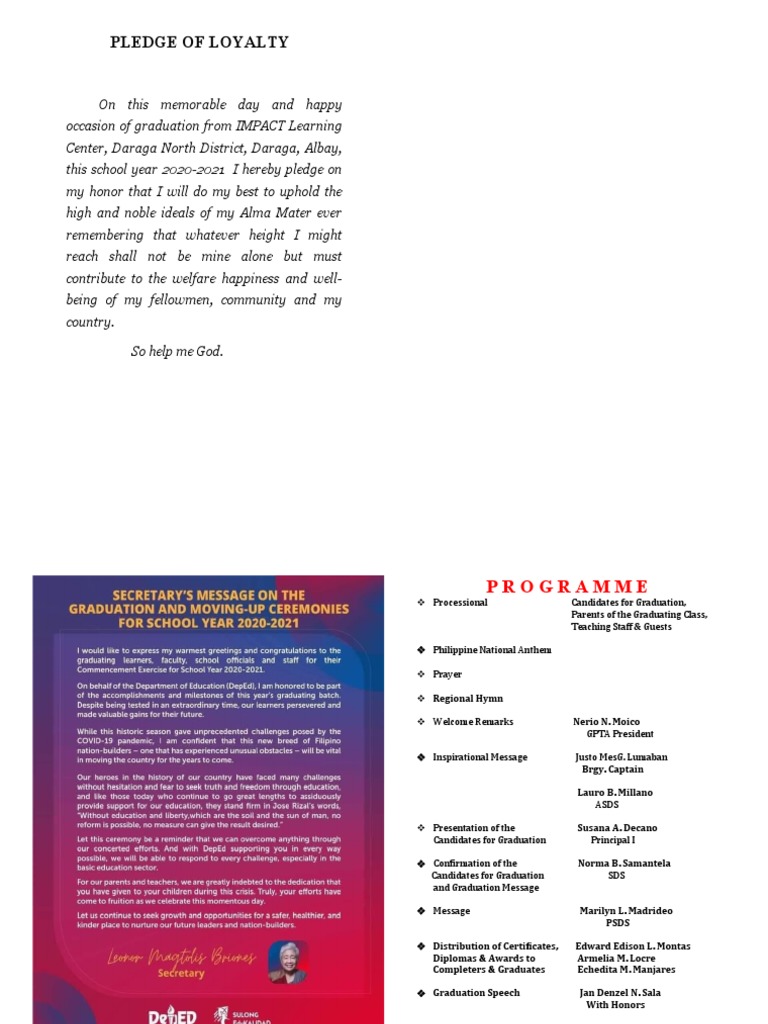 Programme Grad 2021 | PDF