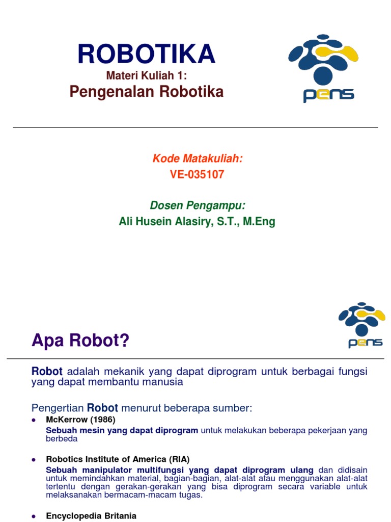 SEJARAH AWAL ROBOTIKA | PDF