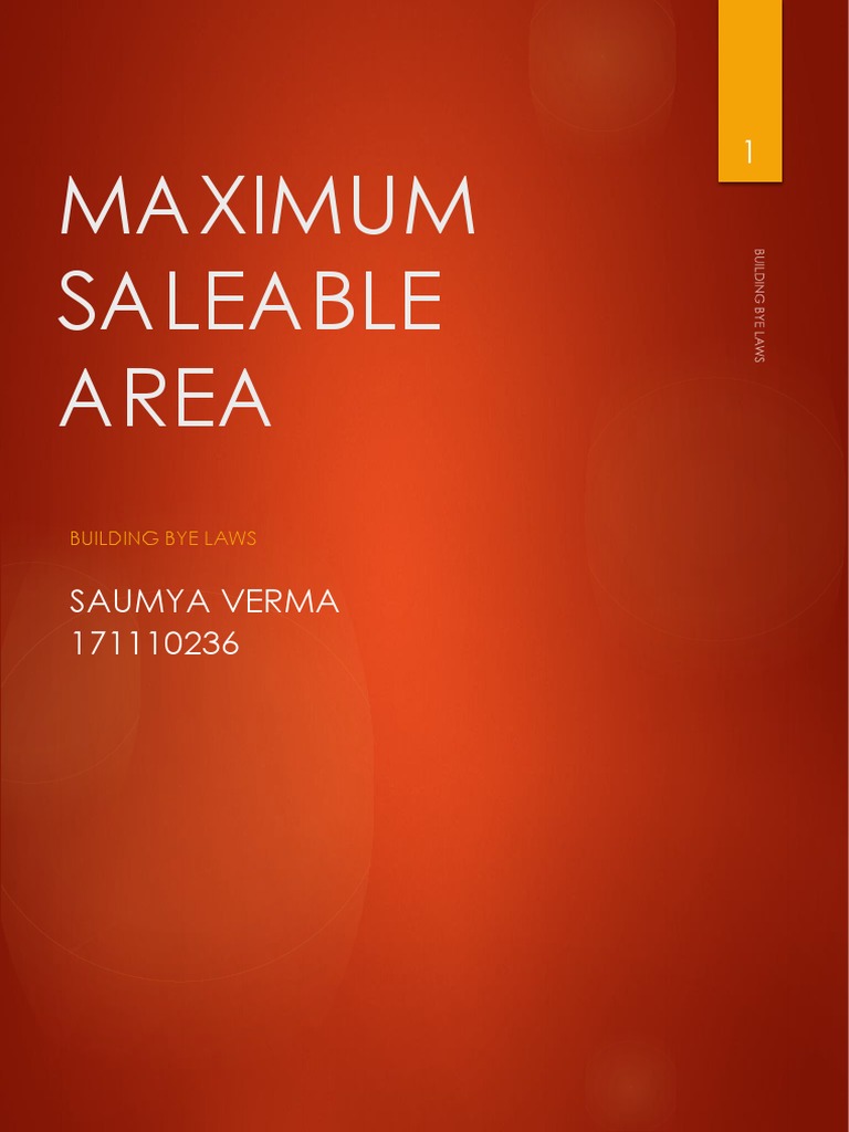 Maximum Sellable Area | PDF | Stairs | Elevator