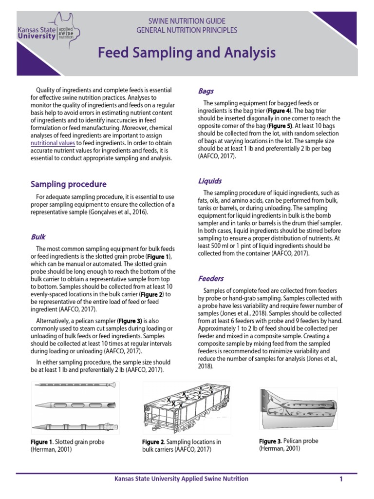 Feed Sampling and Analysis | PDF | Sampling (Statistics) | Magnesium