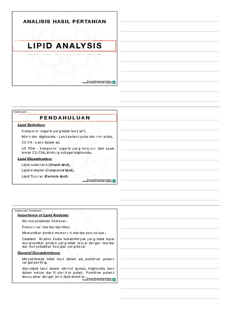 Metode Analisis Lipid | PDF