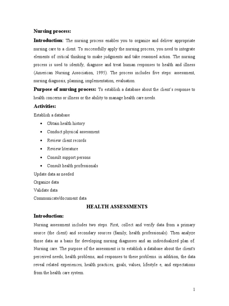 Health Assessment | PDF | Physical Examination | Medical Specialties