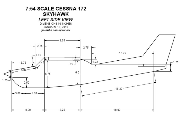 Scale Cessna 172 Skyhawk Dimensions | PDF