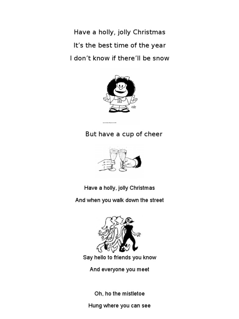Holly Jolly Christmas Lyrics | PDF