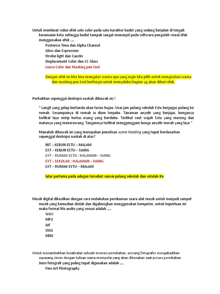 Soal Simulasi UN | PDF