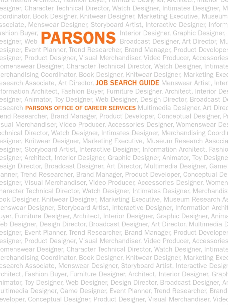 Parsons Job Search Guide | PDF | Résumé | Business
