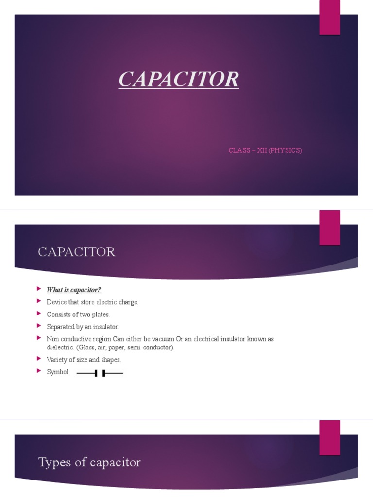 Capacitor | PDF