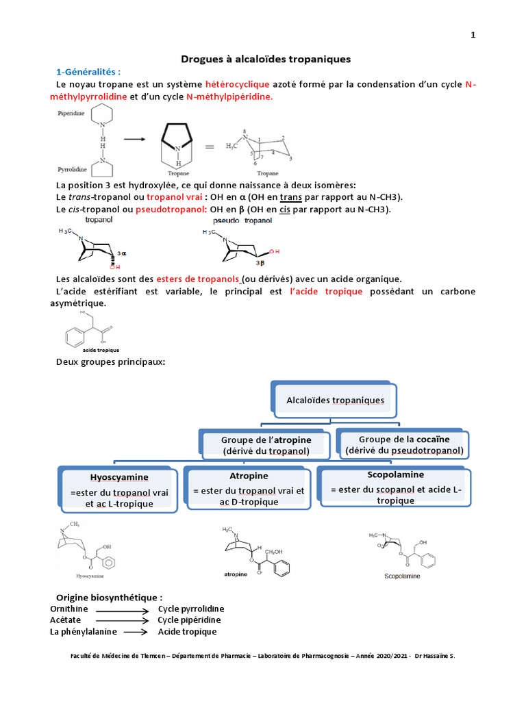 Alcaloide Toxique En 7 Lettres