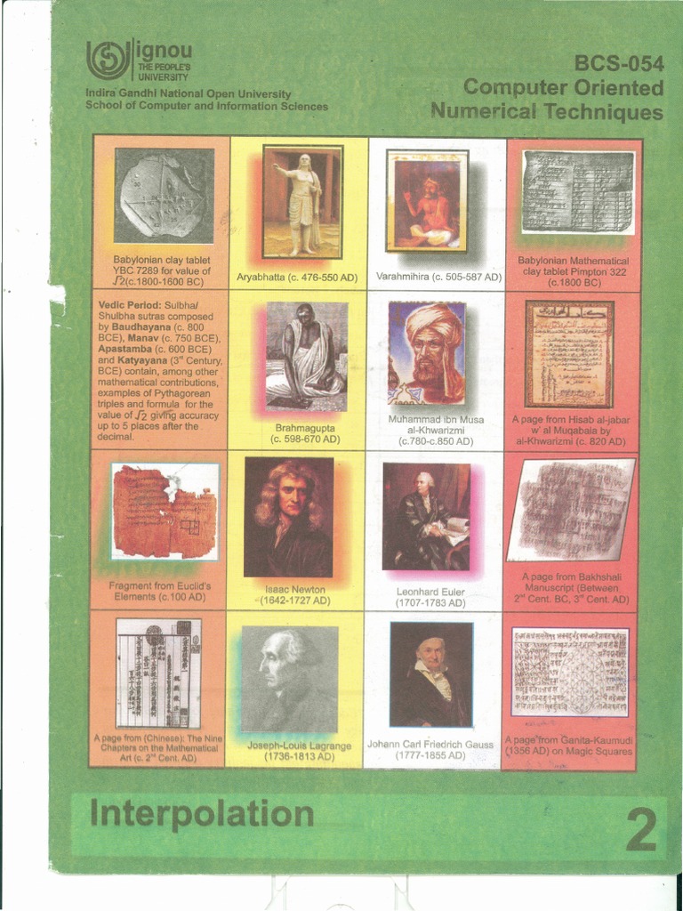 Block-02 Interpolation | PDF | Finite Difference | Function (Mathematics)