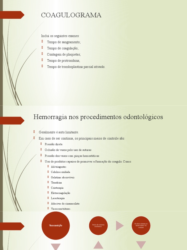 Coagulograma | PDF | Coagulação | Plaquetas sanguíneas
