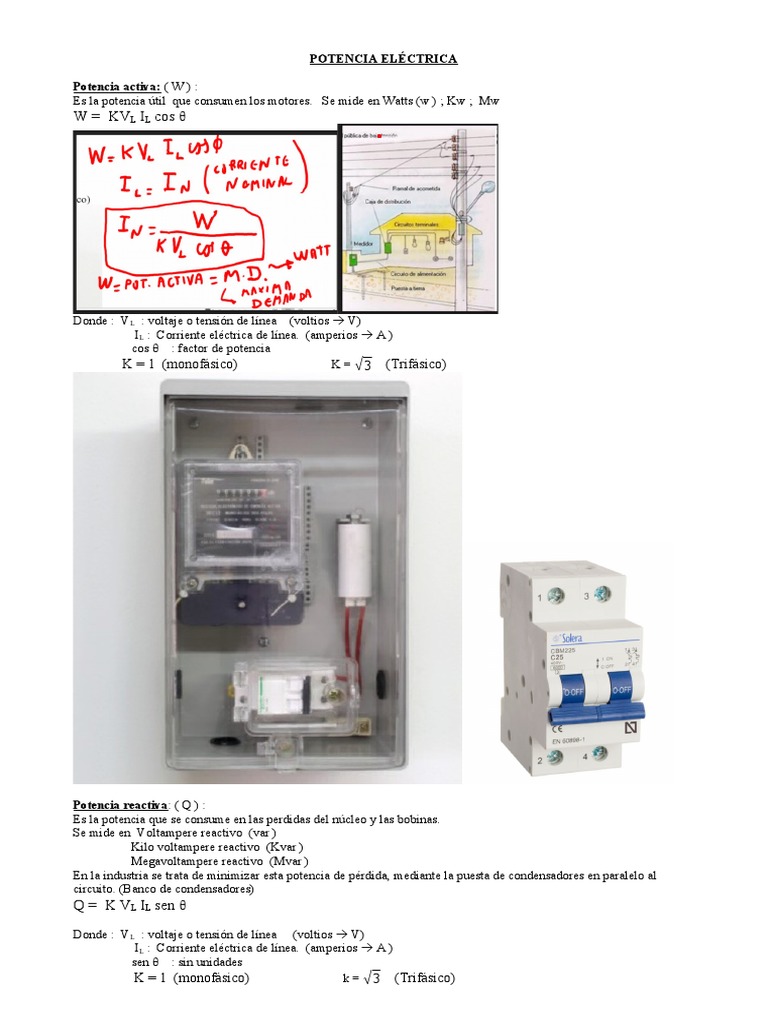 Potencia Electrica Teoria Pdf