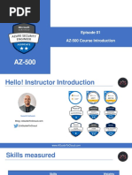 Exam Topics Table of Content For Az 500 | PDF