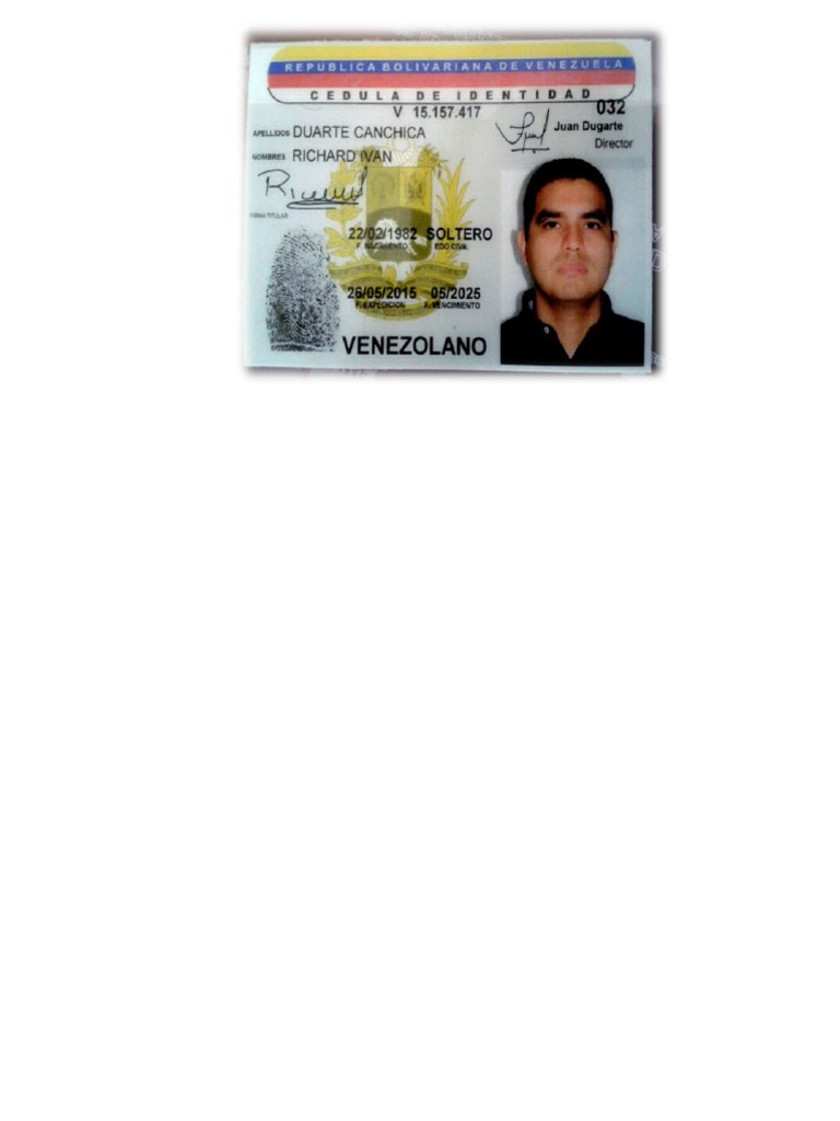 Cedula Richard | PDF