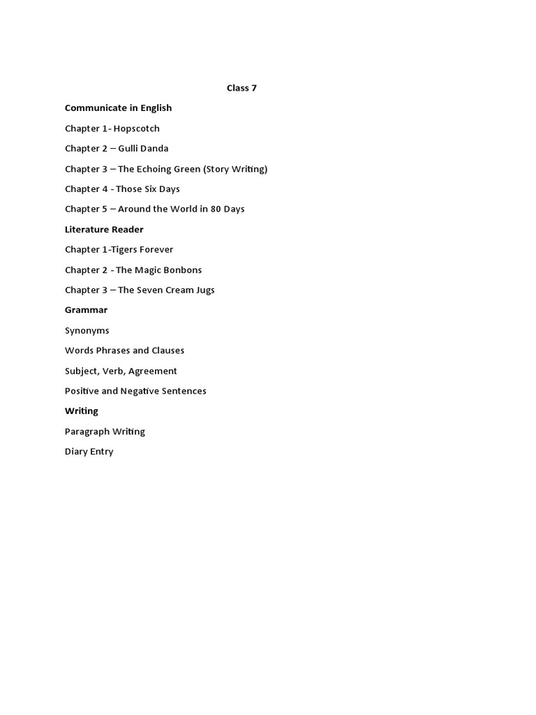 Class 7 Communicate in English | PDF