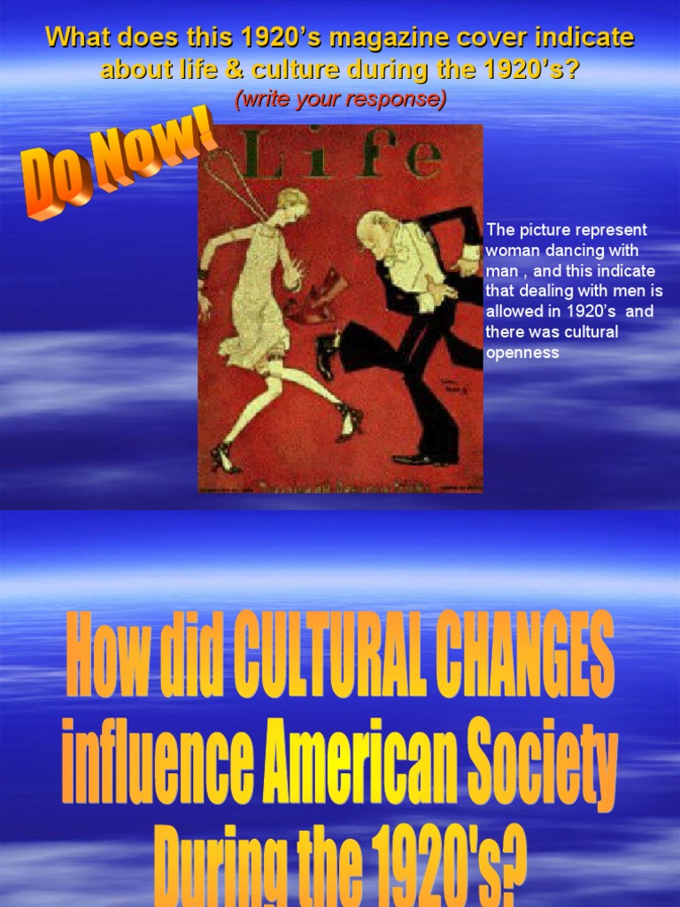 1920s Cultural Changes and Prohibition Effects | PDF | Car | Prohibition