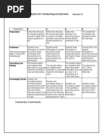Rubrics For Notebook Checking | PDF | Writing