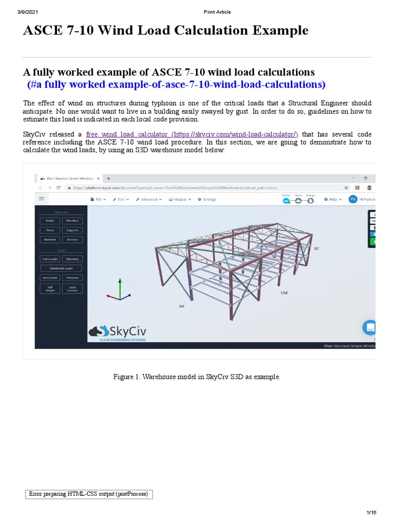 ASCE 7-10 Wind Loads Calcs Example | Download Free PDF | Wound | Topography
