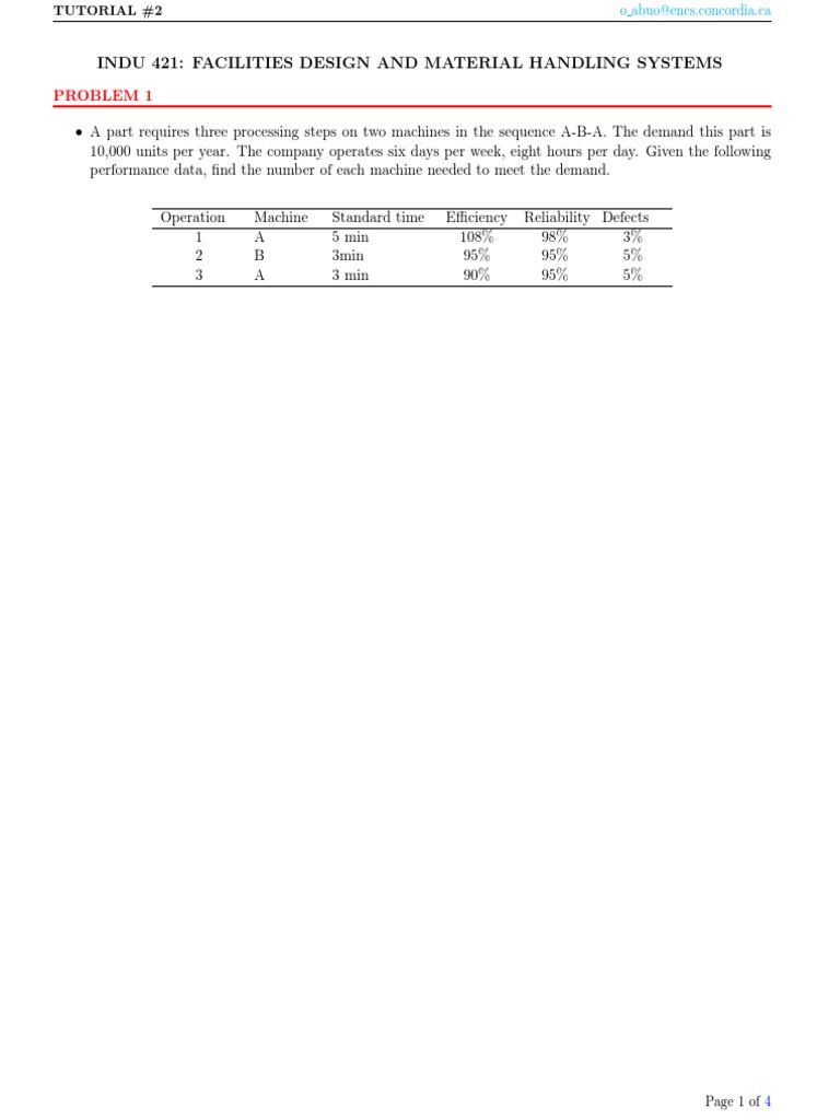 Tutorial #2 | PDF | Reliability Engineering | Applied Mathematics