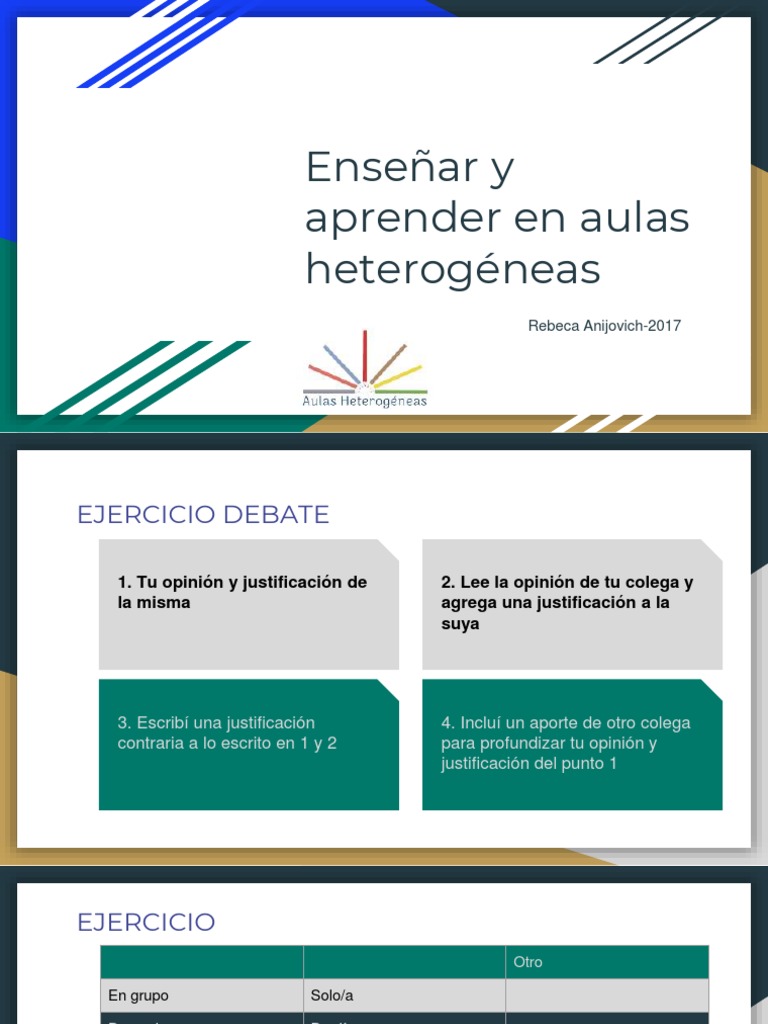 Enseñar y Aprender en Aulas Heterogeneas | PDF | Aprendizaje ...
