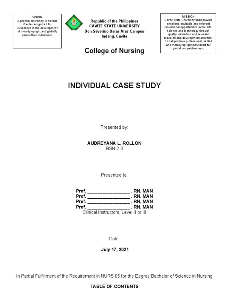 Individual Case Study: College of Nursing | PDF